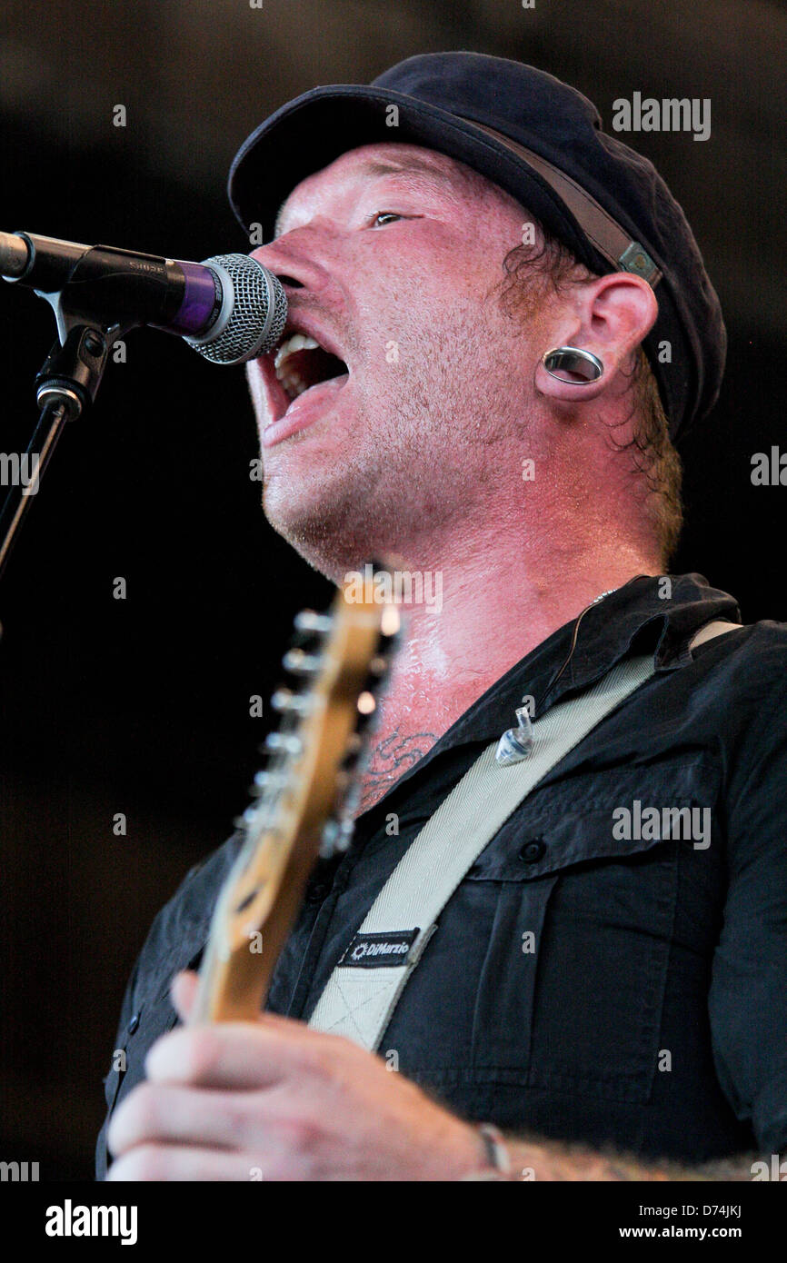 Go Radio performing at the 2011 Vans Warped Tour at the Cruzan ...