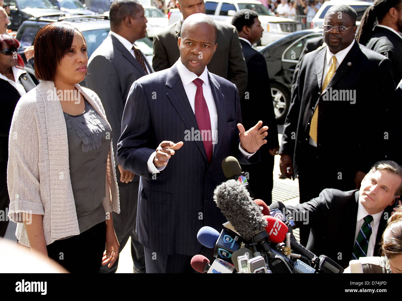 Nafissatou Diallo and her lawyer Kenneth P. Thompson Nafissatou Diallo ...
