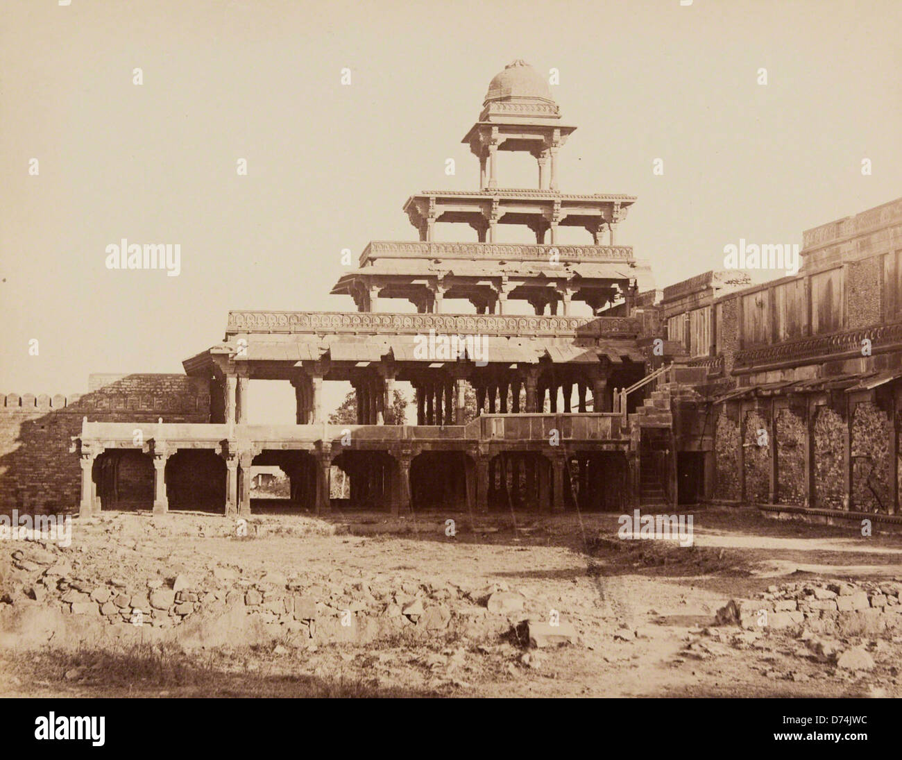The Panch Mahal, located in Fatehpur Sikri, India, is a beautiful ...