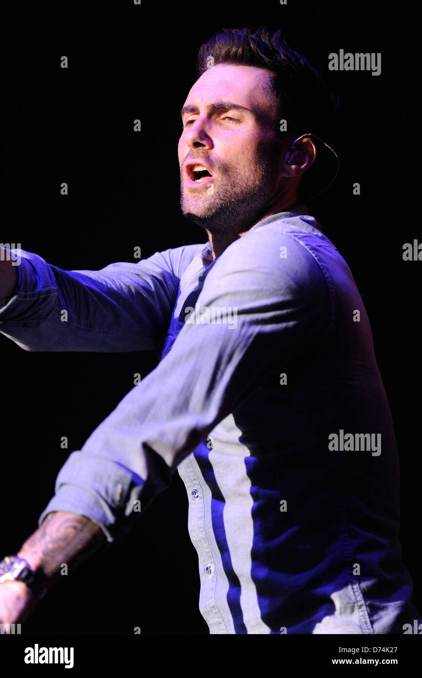 Adam Levine Maroon 5 performs live at the Molson Canadian Amphitheatre ...