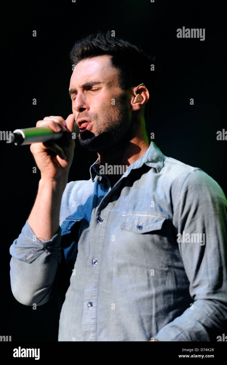 Adam Levine Maroon 5 performs live at the Molson Canadian Amphitheatre ...