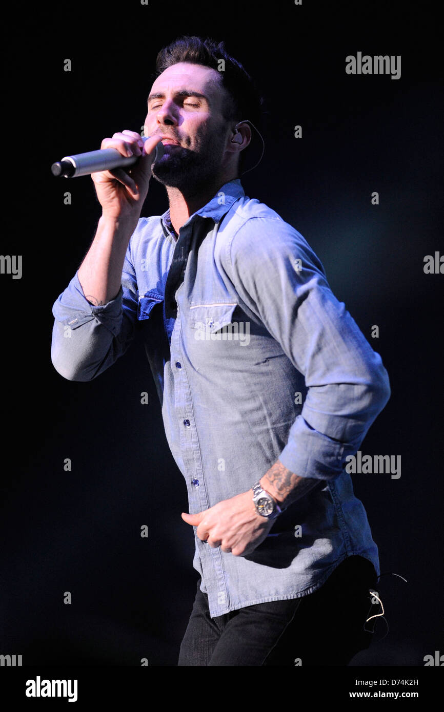 Adam Levine Maroon 5 performs live at the Molson Canadian Amphitheatre ...