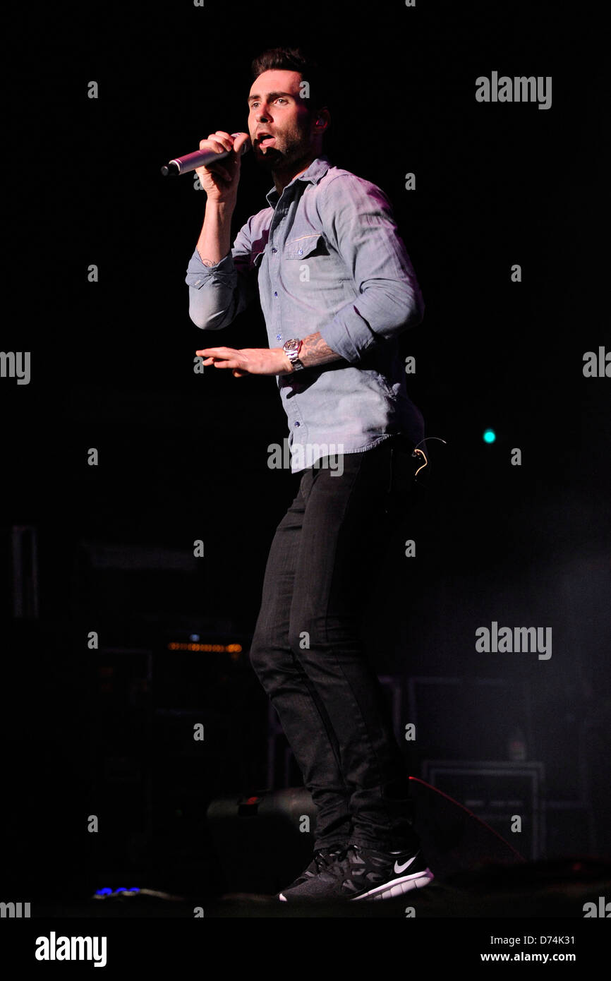 Adam Levine Maroon 5 performs live at the Molson Canadian Amphitheatre ...