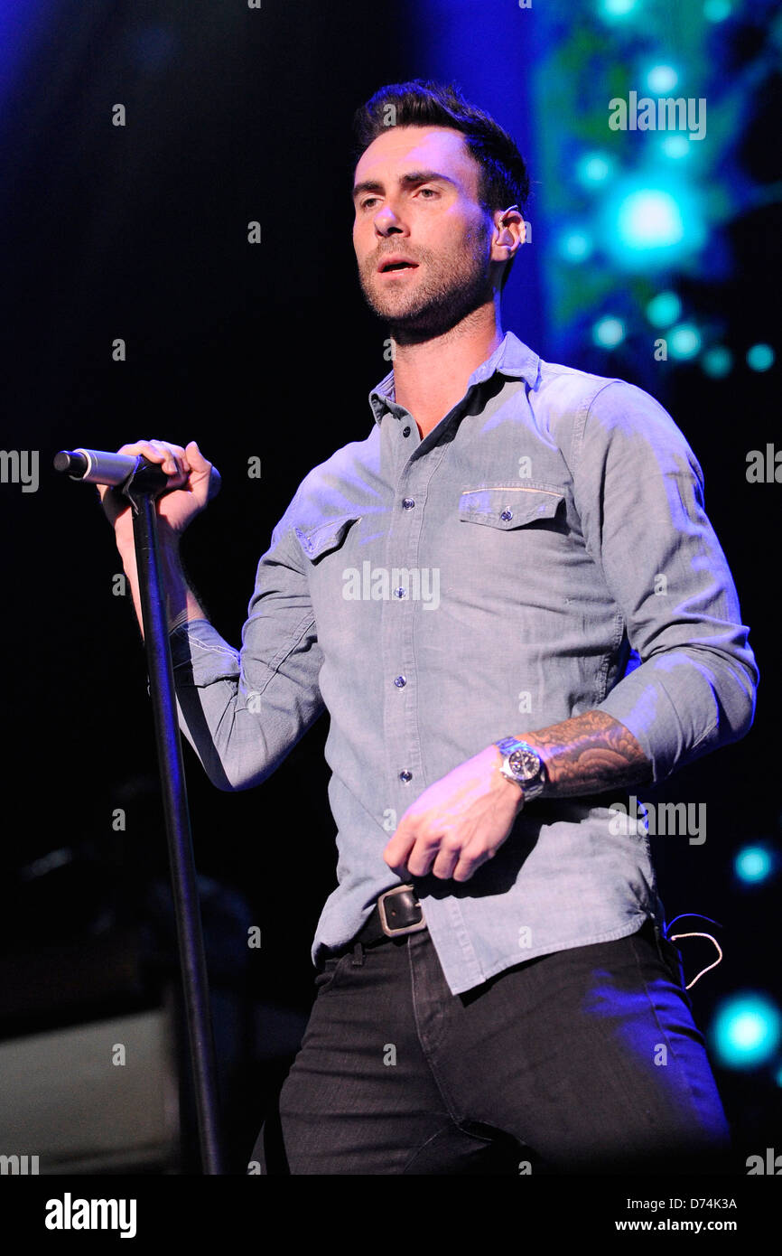 Adam Levine Maroon 5 performs live at the Molson Canadian Amphitheatre ...