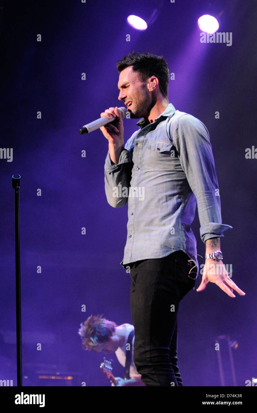 Adam Levine Maroon 5 performs live at the Molson Canadian Amphitheatre ...