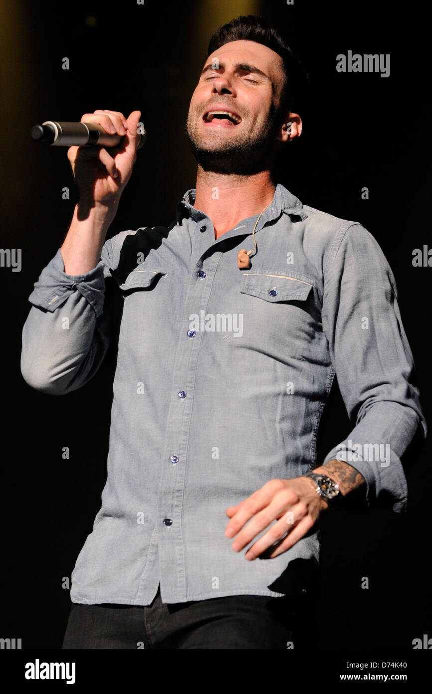 Adam Levine Maroon 5 performs live at the Molson Canadian Amphitheatre ...
