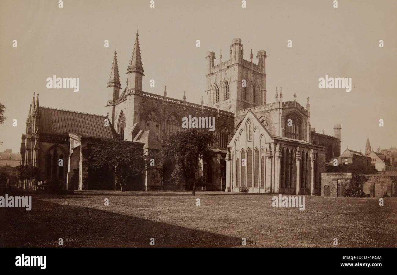 This photograph shows Chester Cathedral from the northeast, capturing ...