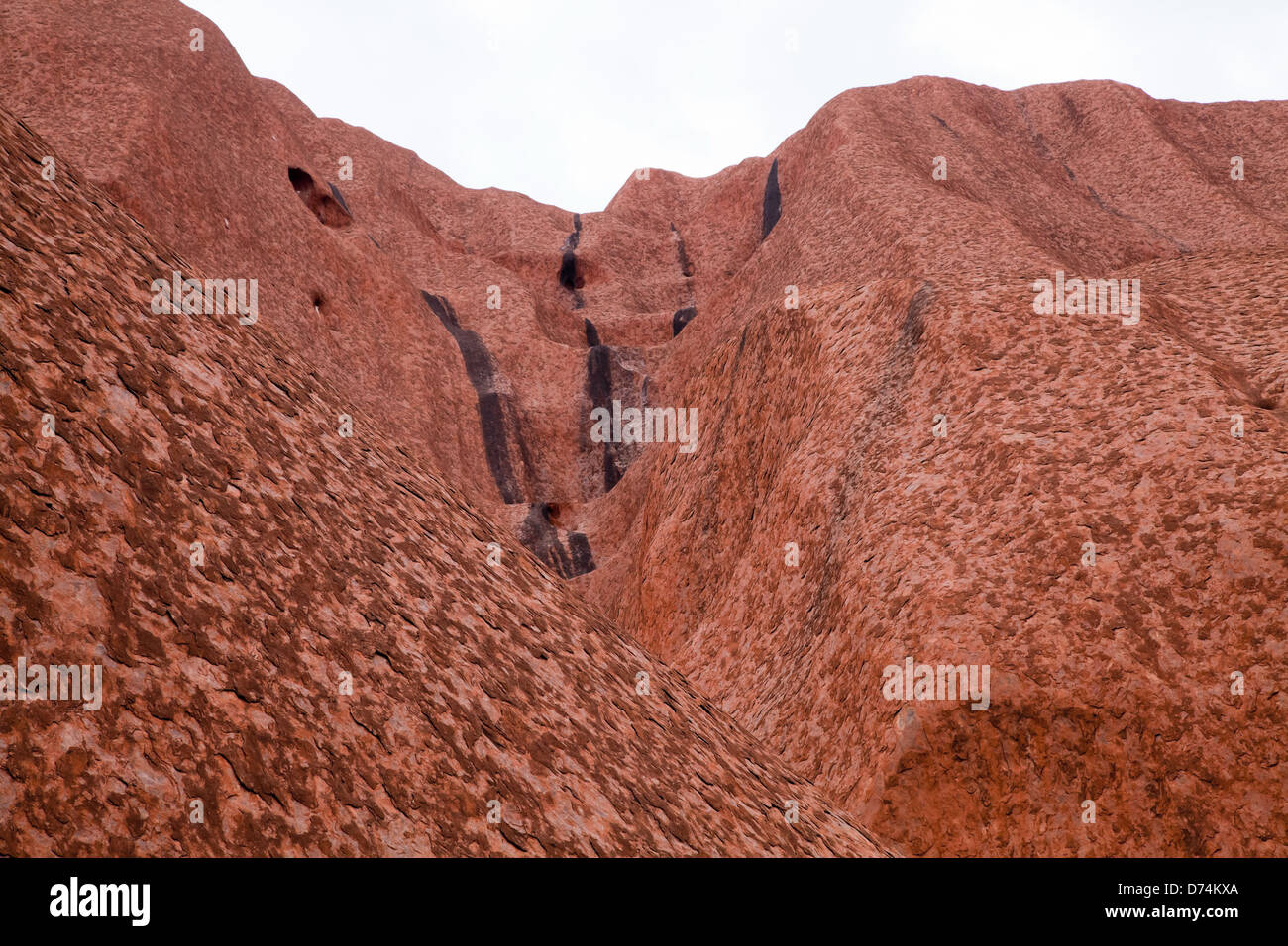 Uluru - Ayers Rock. Aboriginal sacred place. UNESO world heritage. Red ...