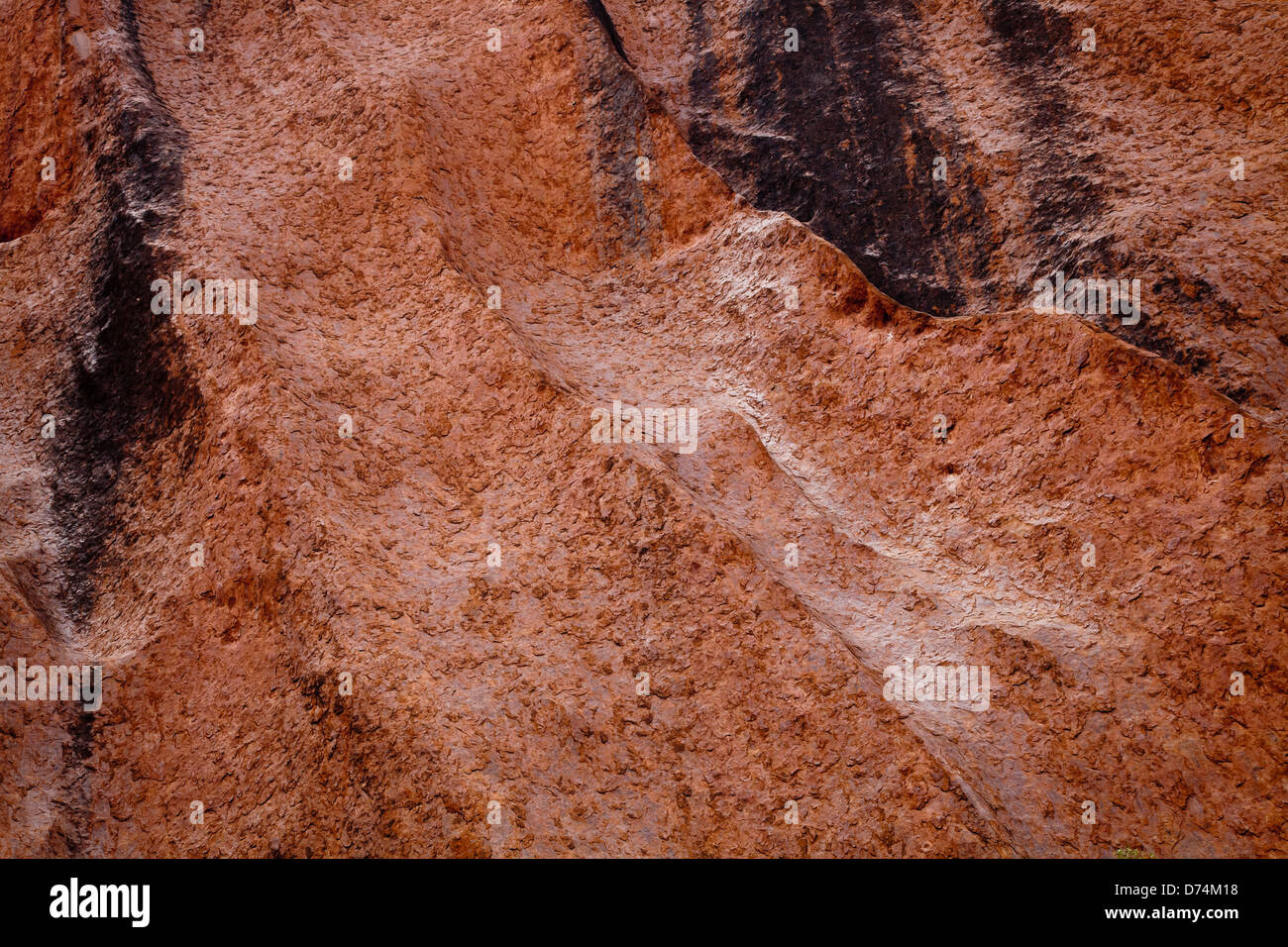 Uluru - Ayers Rock. Aboriginal sacred place. UNESO world heritage. Red ...