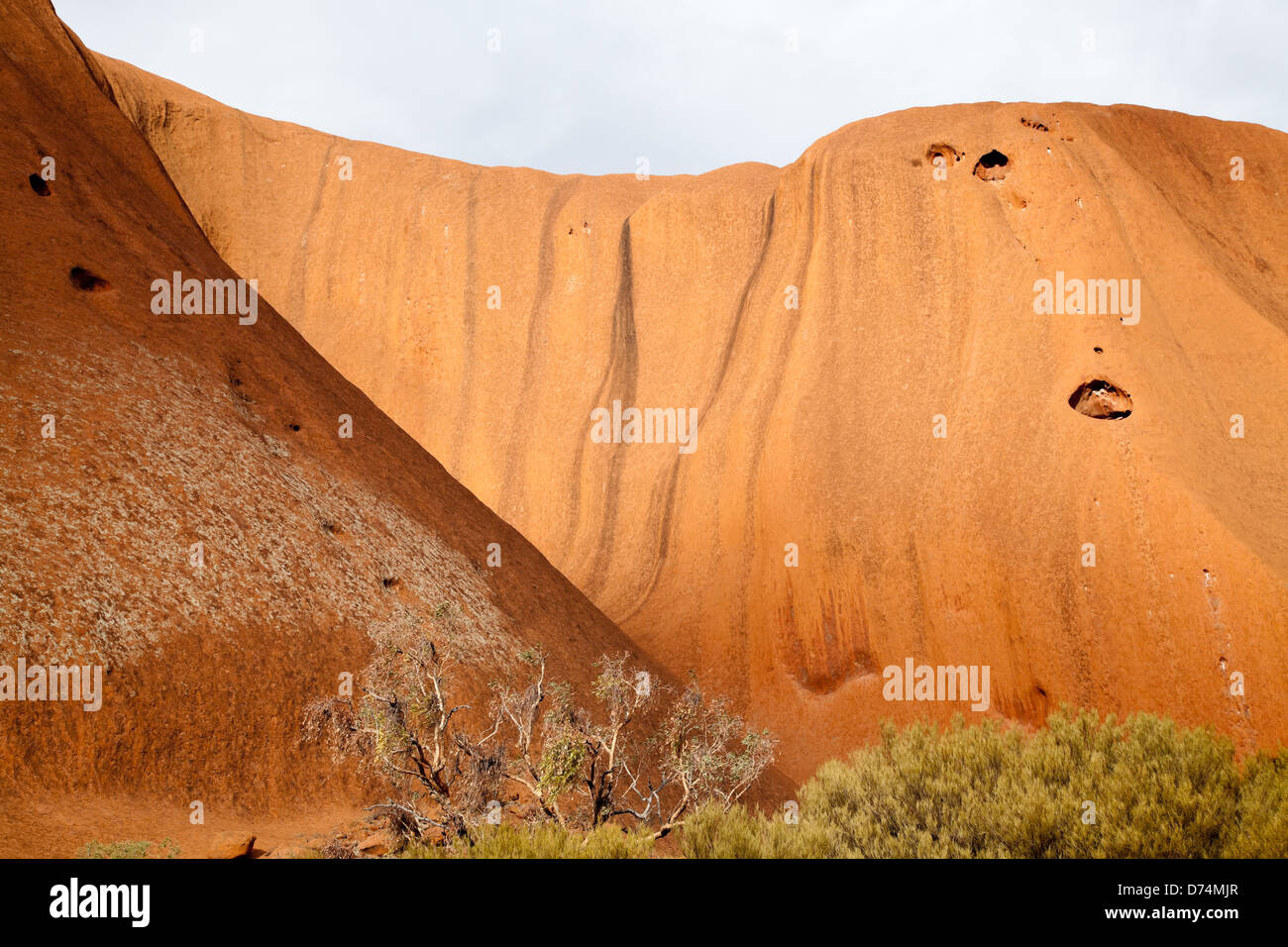 Uluru - Ayers Rock. Aboriginal sacred place. UNESO world heritage. Red ...