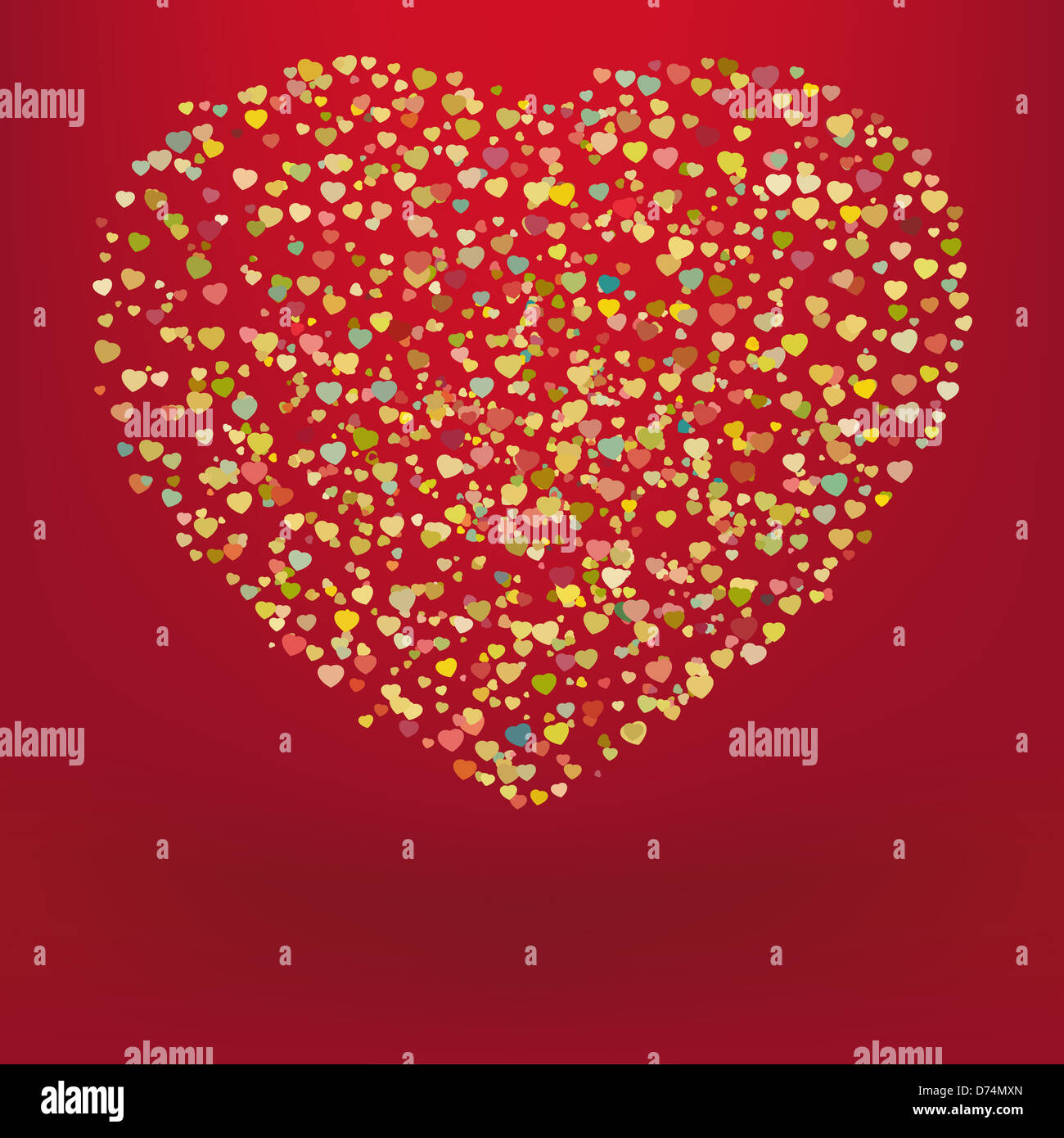 Beautiful colorful heart shape background Stock Photo - Alamy