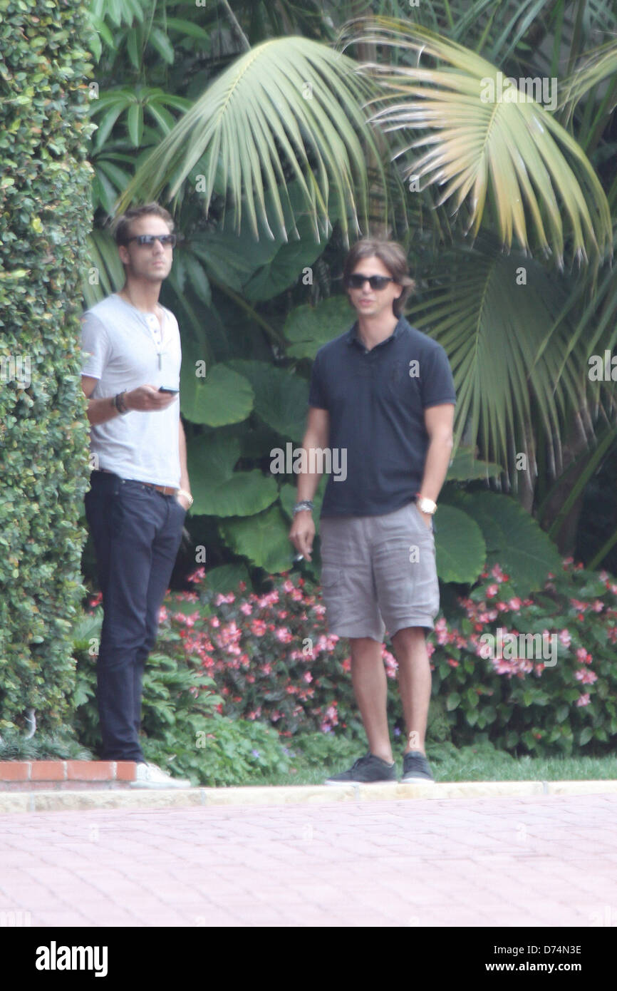 Jonathan Cheban Family and guests arrive at the wedding venue of Kris ...