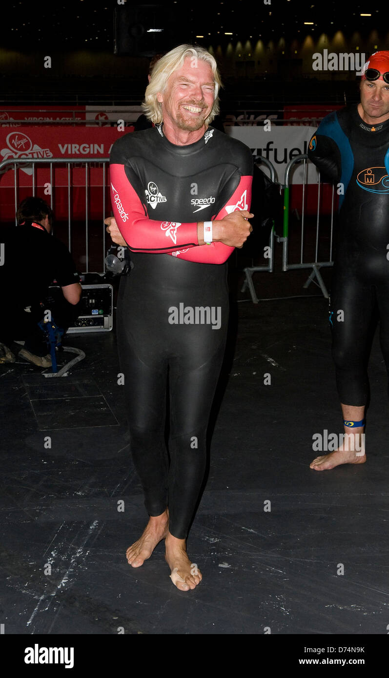 Richard Branson Virgin Active London Triathlon at the ExCeL London ...