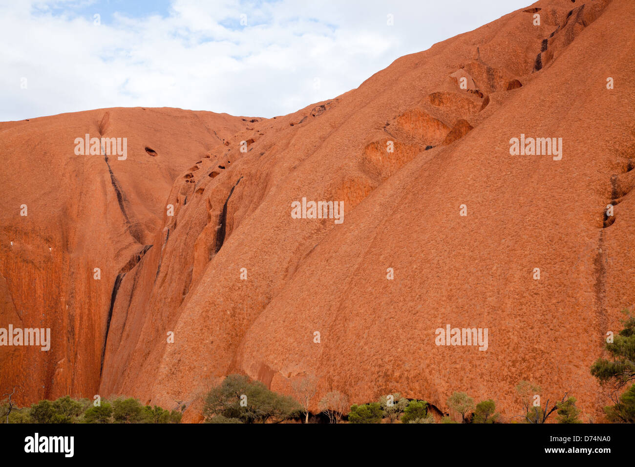 Uluru - Ayers Rock. Aboriginal sacred place. UNESO world heritage. Red ...