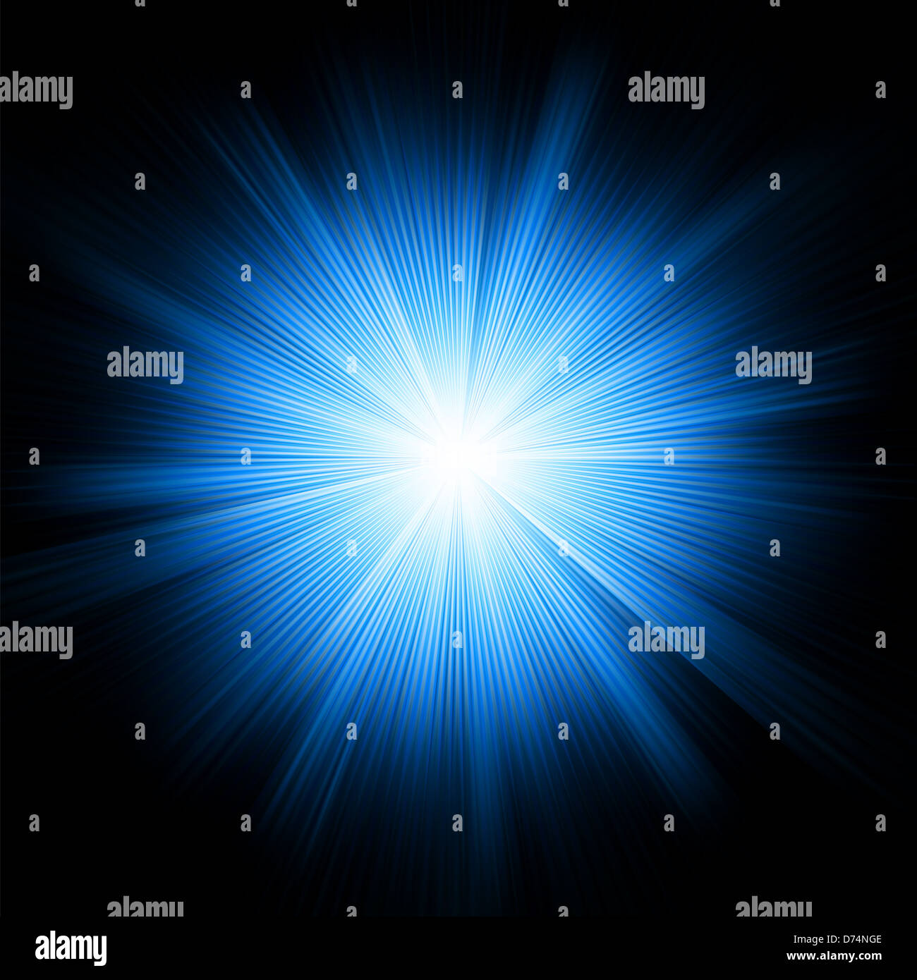A Blue color design with a burst Stock Photo - Alamy