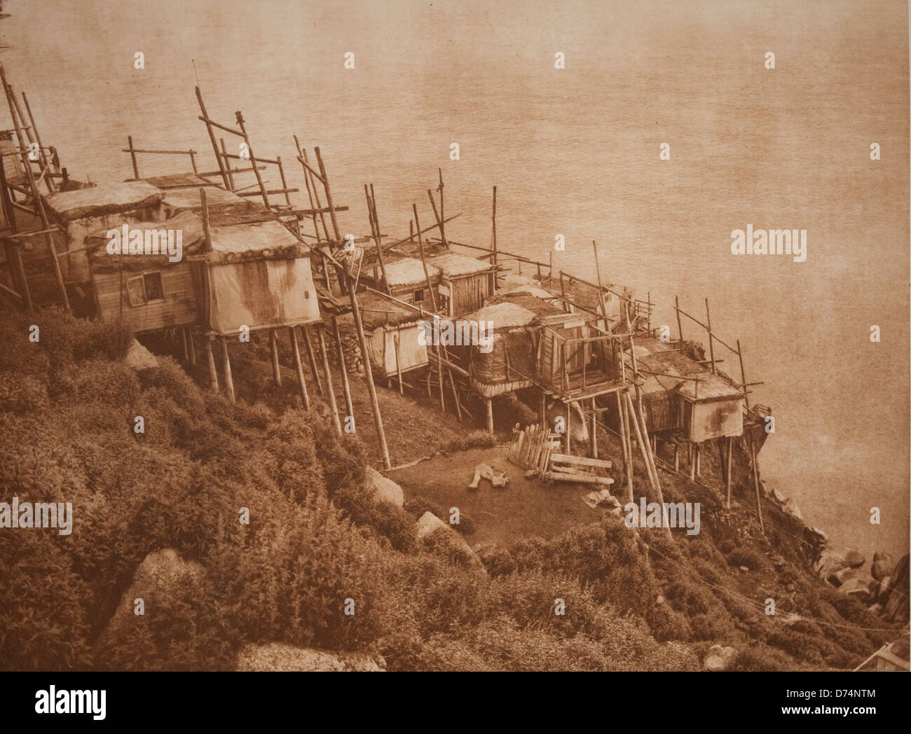 This photograph showcases King Island Village, a rural settlement known ...