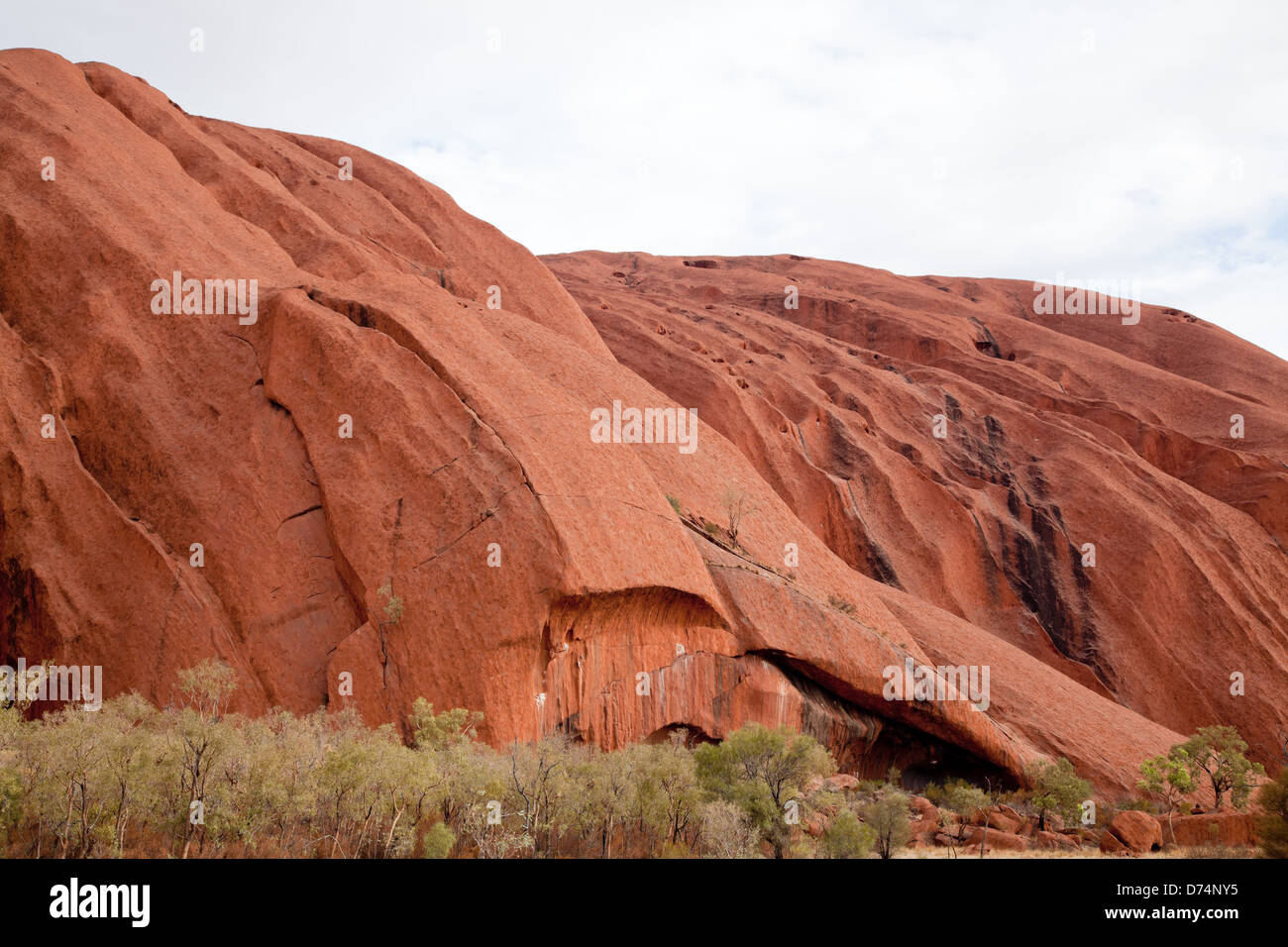 Uluru - Ayers Rock. Aboriginal sacred place. UNESO world heritage. Red ...