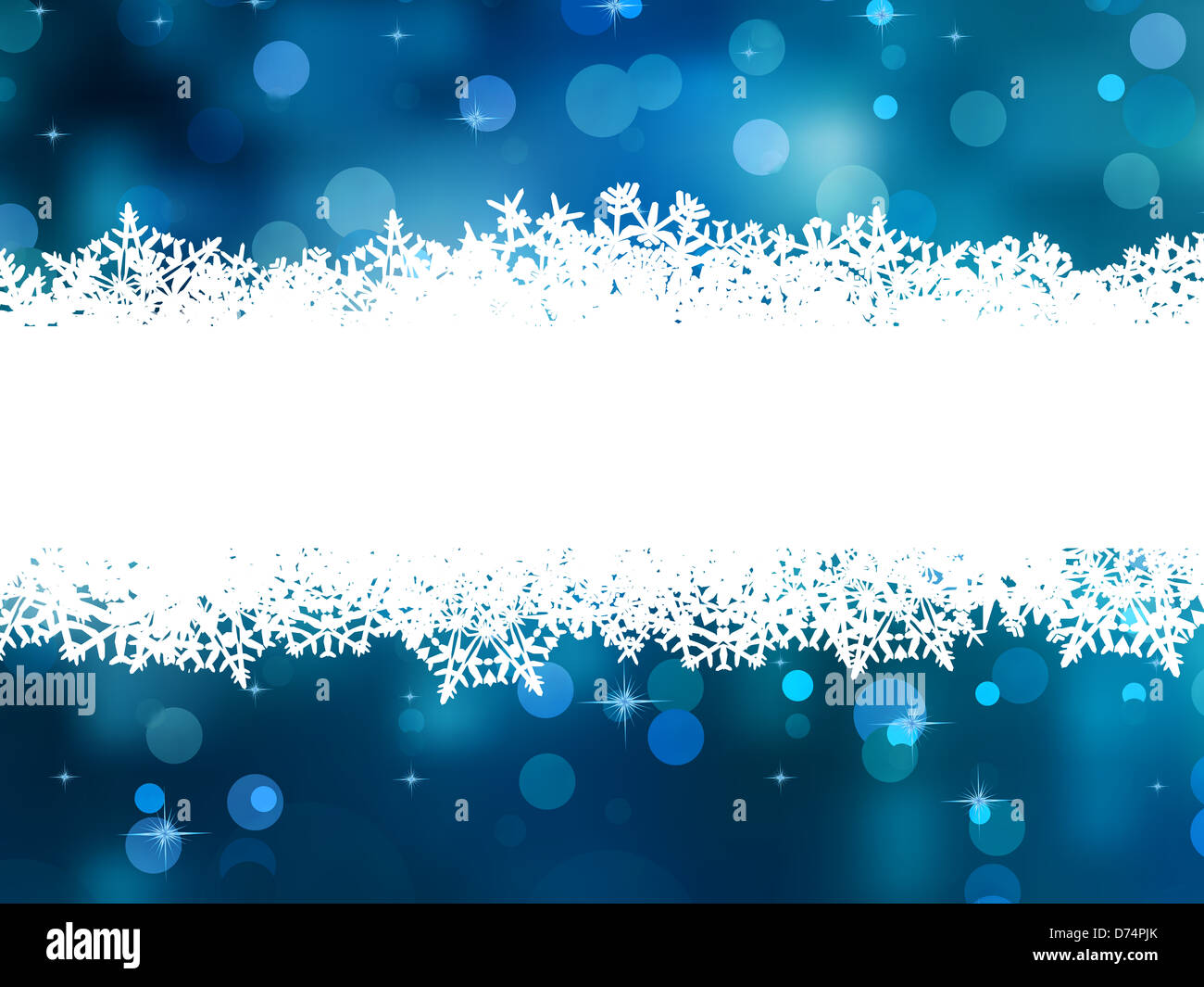 Blue background with snowflakes Stock Photo - Alamy