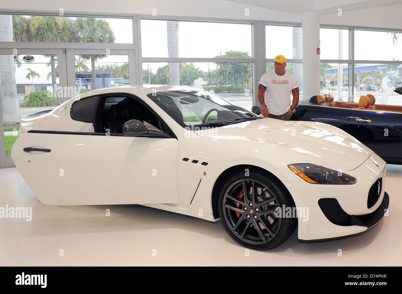 Steve Martorano receives a delivery of his new Maserati Granturismo MC ...