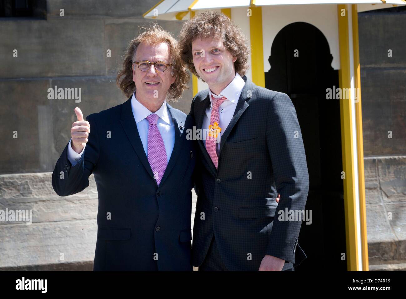 Amsterdam, The Netherlands, 29 April 2013. Dutch musician Andre Rieu (L ...