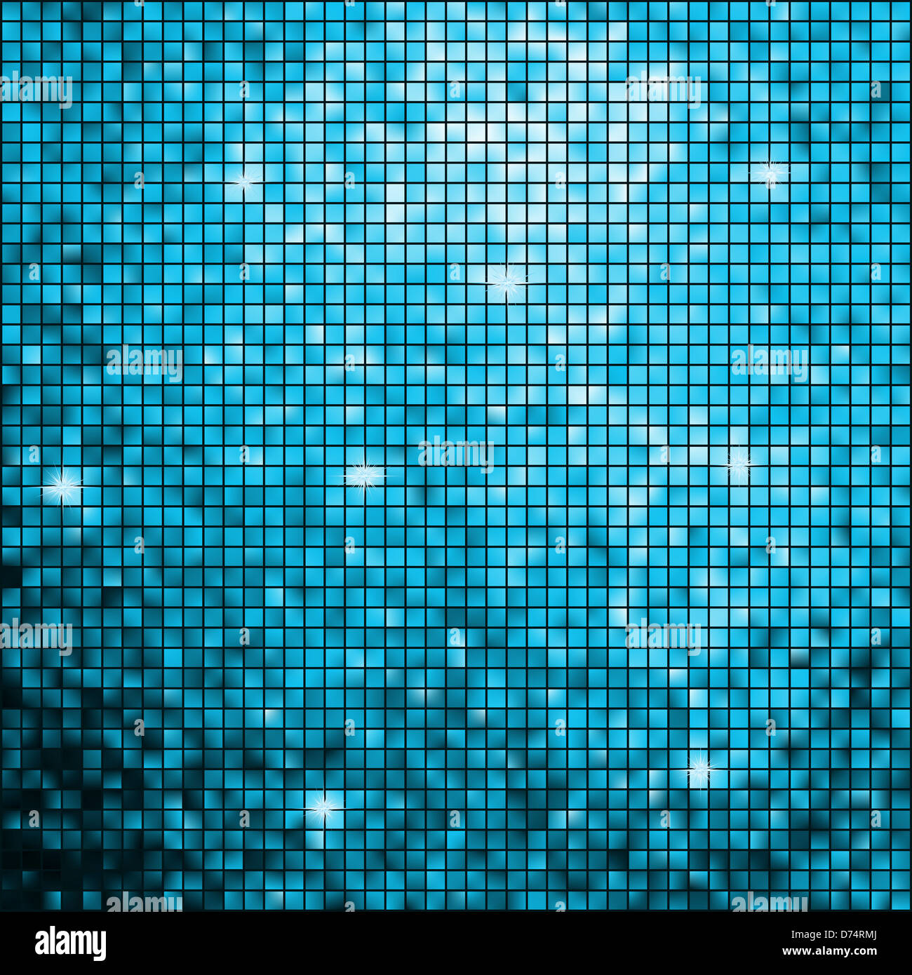 Amazing template design on blue glittering background Stock Photo - Alamy