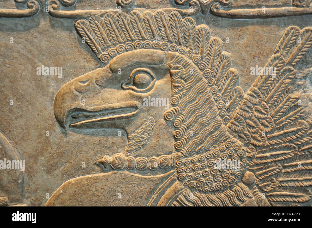 London, England, UK. British Museum. Eagle-Headed protective spirit ...