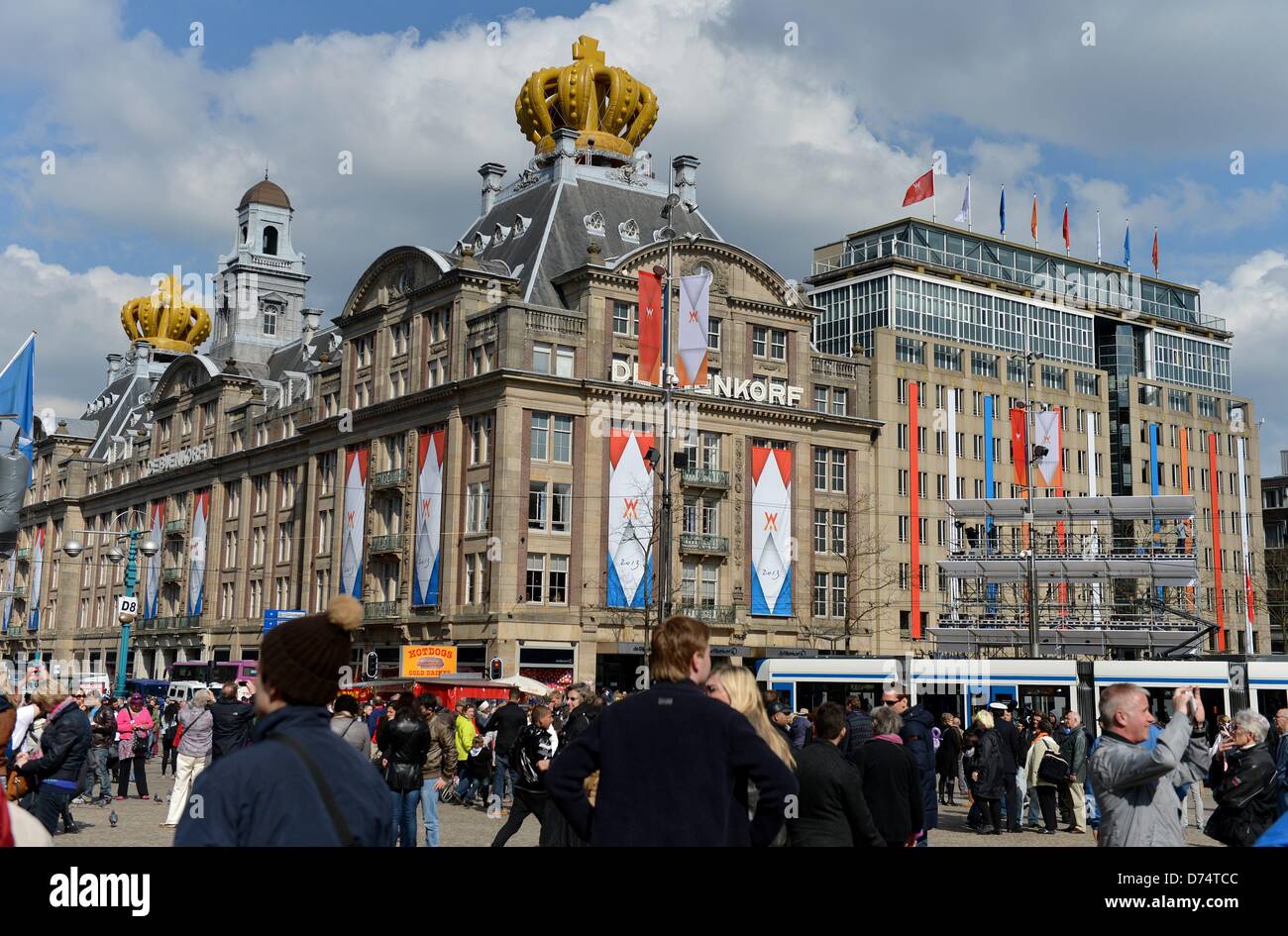 Amsterdam, The Netherlands, 29 April 2013. A shopping centre is ...