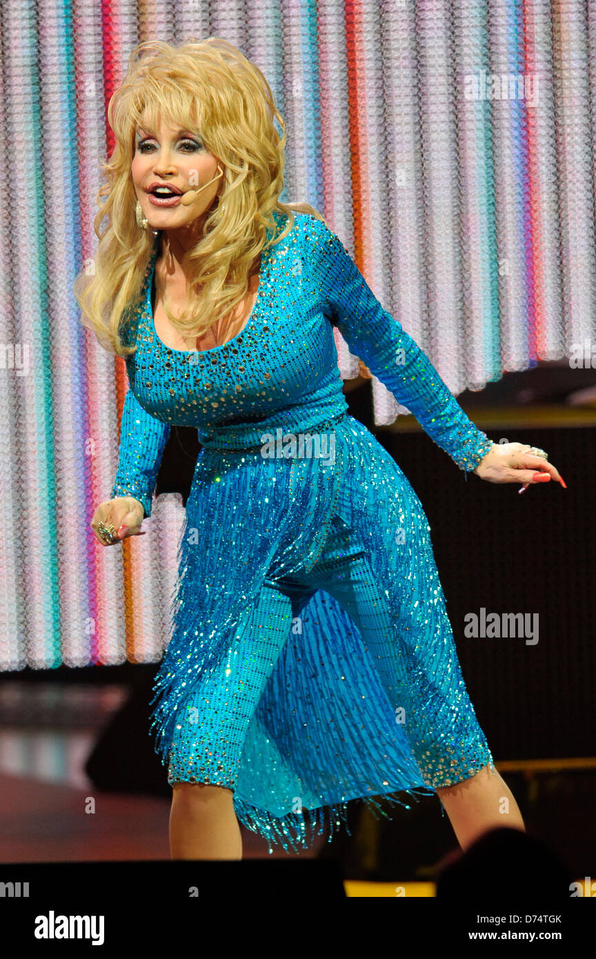 Dolly Parton performs in concert on her 'Better Day World Tour' at the ...