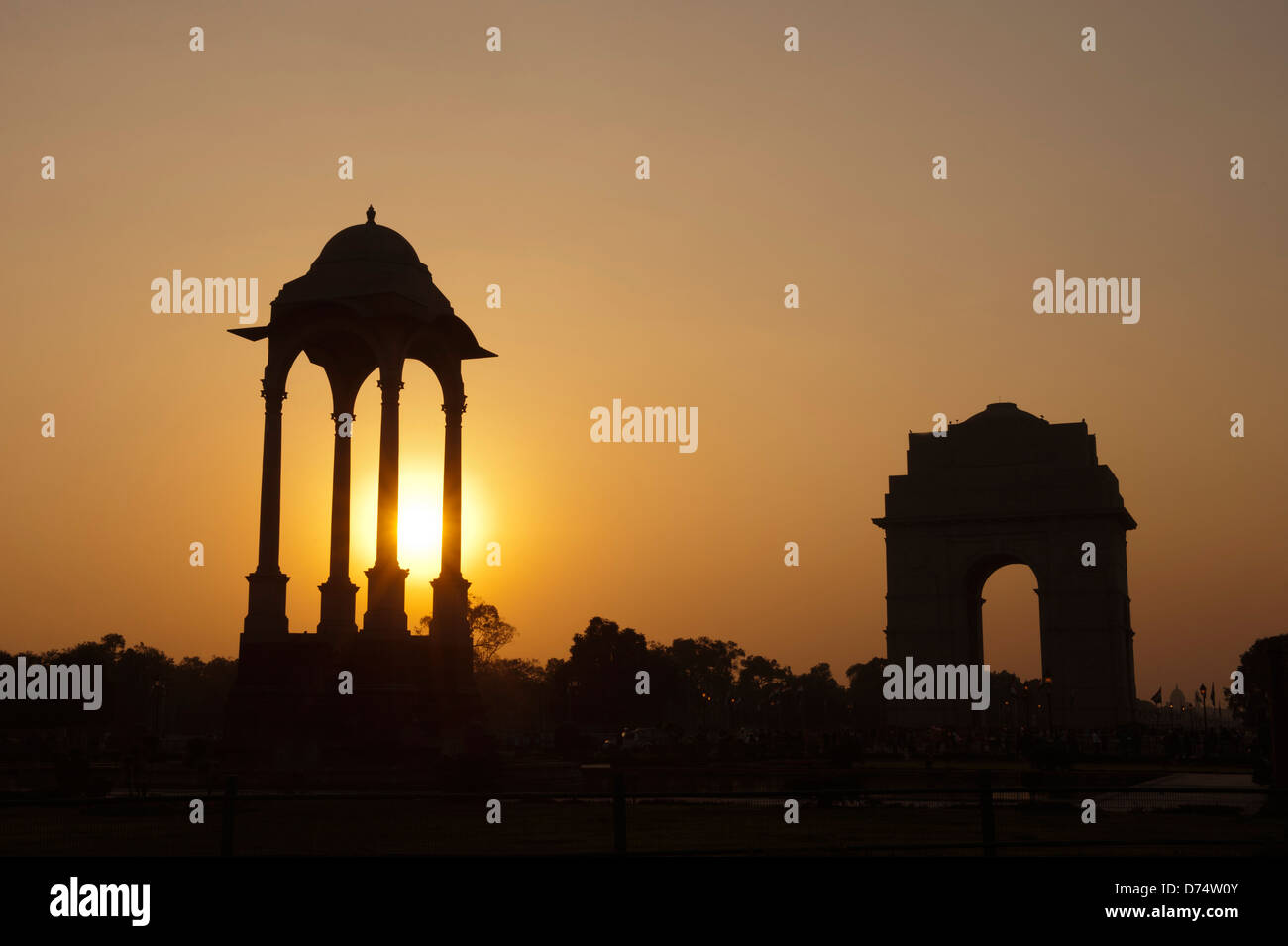 India Gate at sunset, New Delhi, India Stock Photo - Alamy