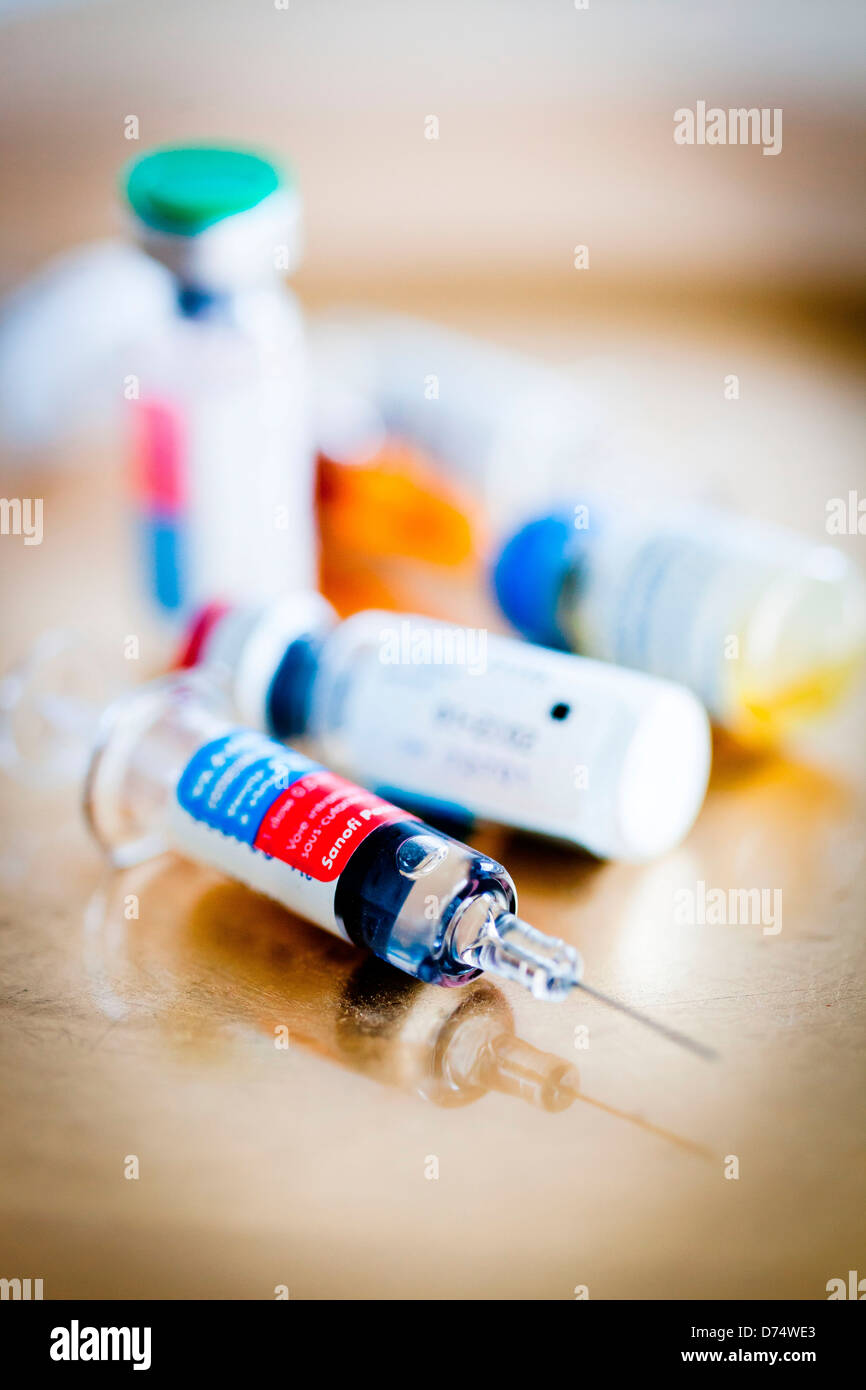 Vaxigrip, influenza virus vaccine Stock Photo - Alamy
