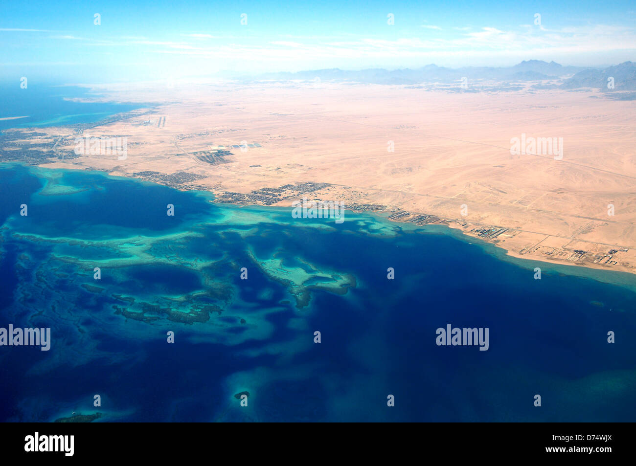 Aerophotography Red Sea, Egypt, Africa Stock Photo - Alamy