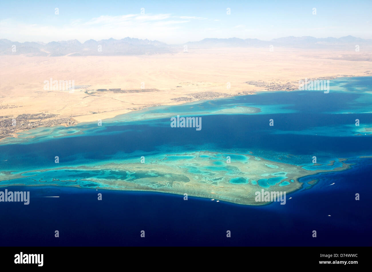 Aerophotography Red Sea, Egypt, Africa Stock Photo - Alamy