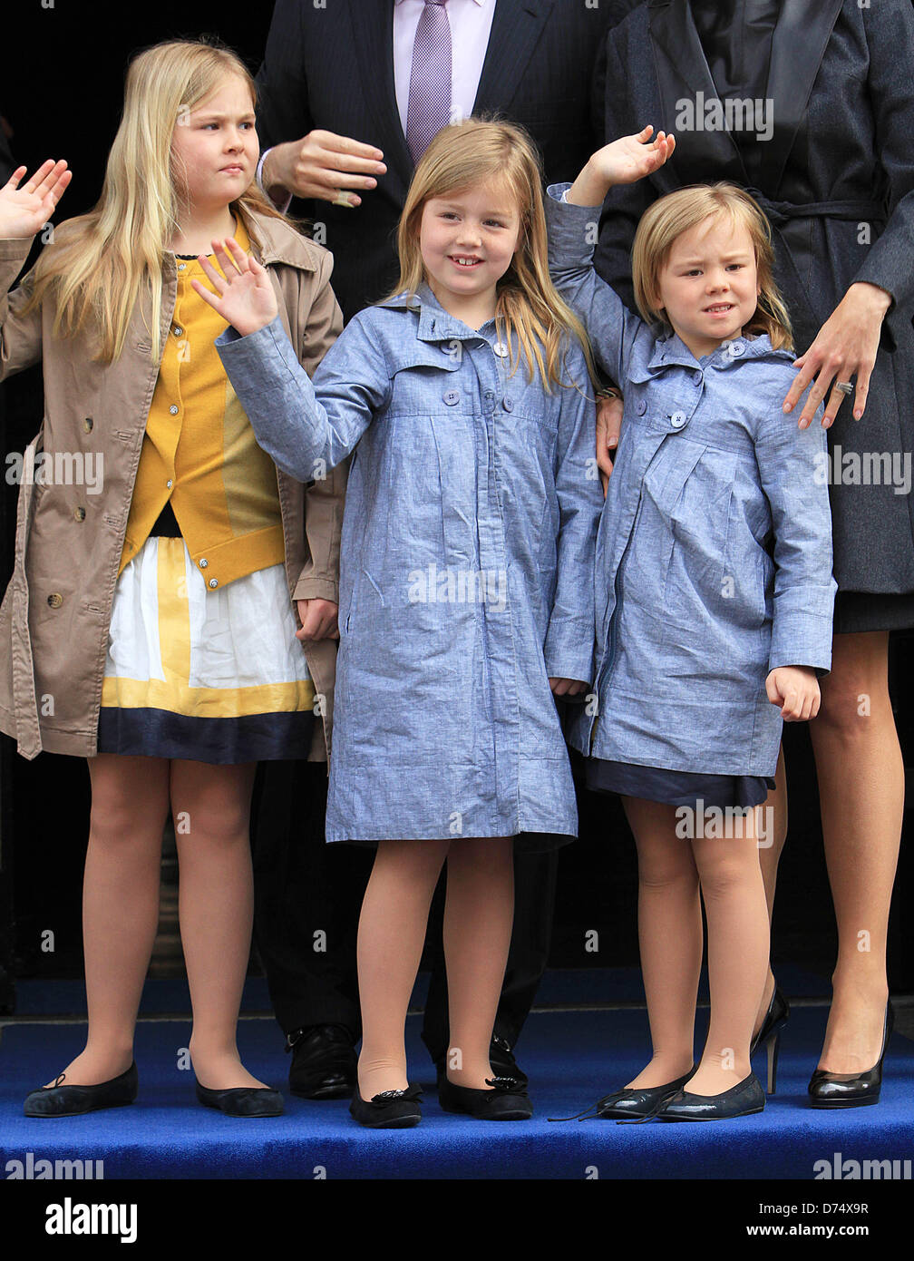 Amsterdam, The Netherlands, 29 April 2013. Dutch Princess Amalia (L-R ...