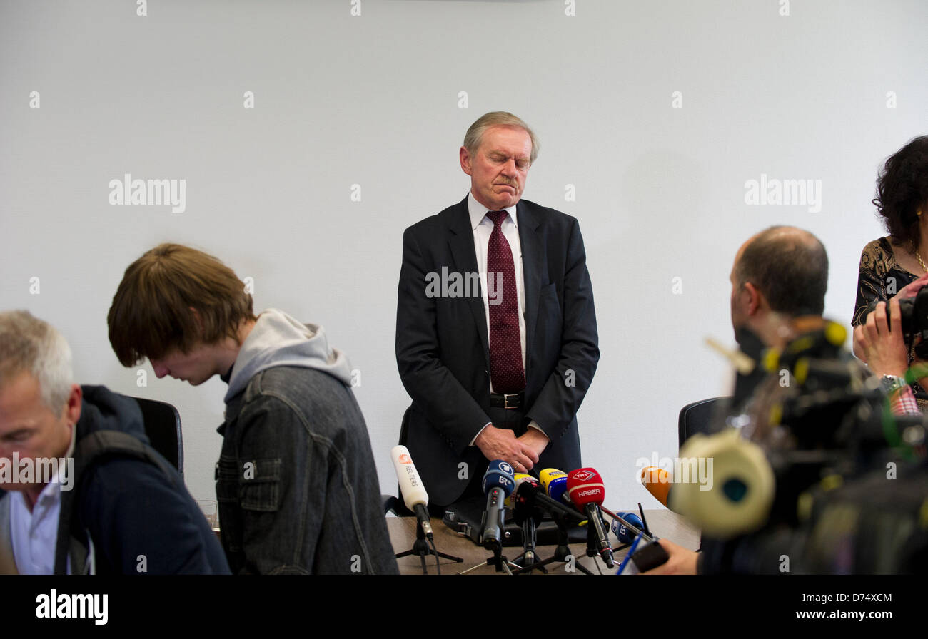 President of the Higher Regional Court Munich, Karl Huber, stands with ...