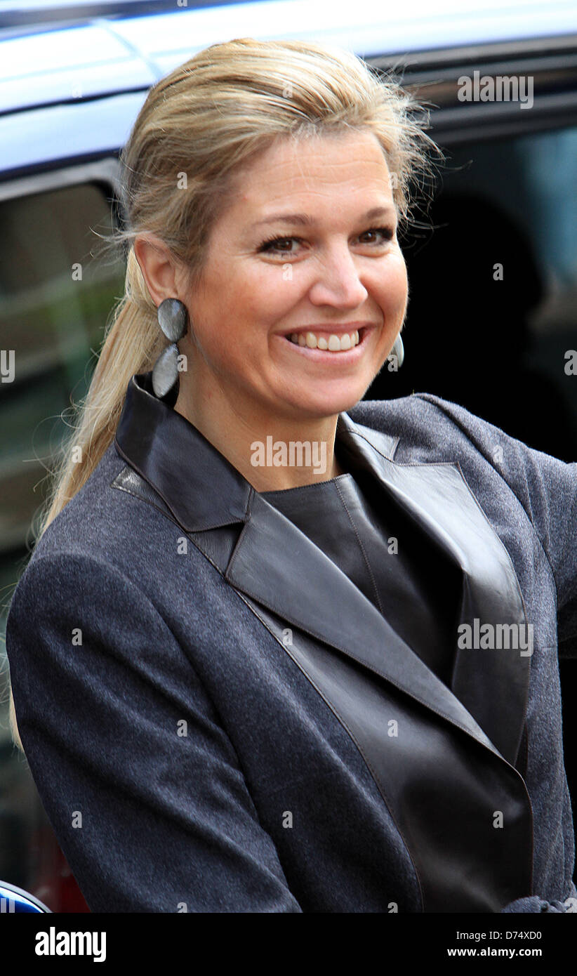 Dutch Princess Maxima arrives for a rehearsal for the upcoming ...