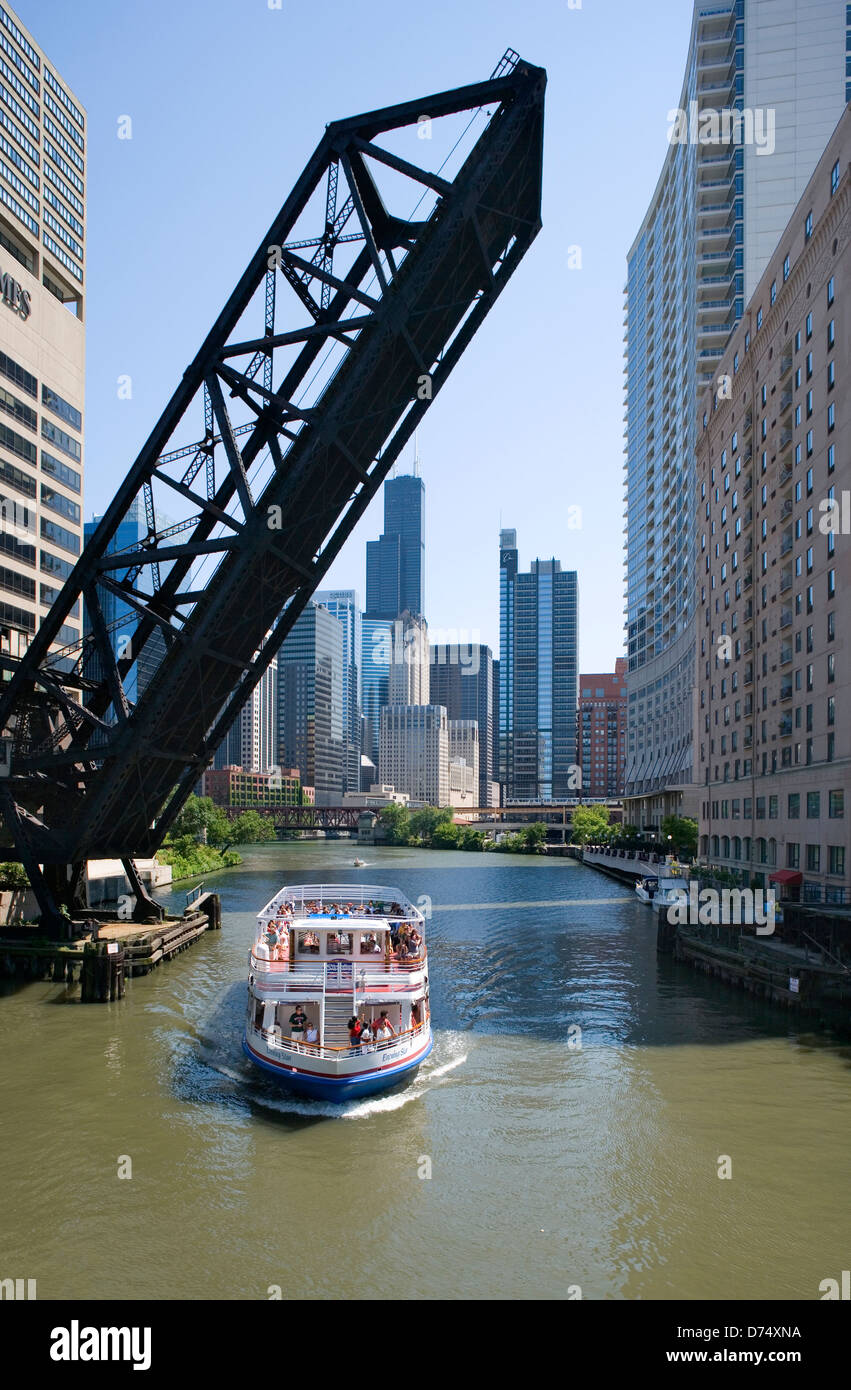 CHICAGO RIVER LOOP CHICAGO ILLINOIS USA Stock Photo - Alamy