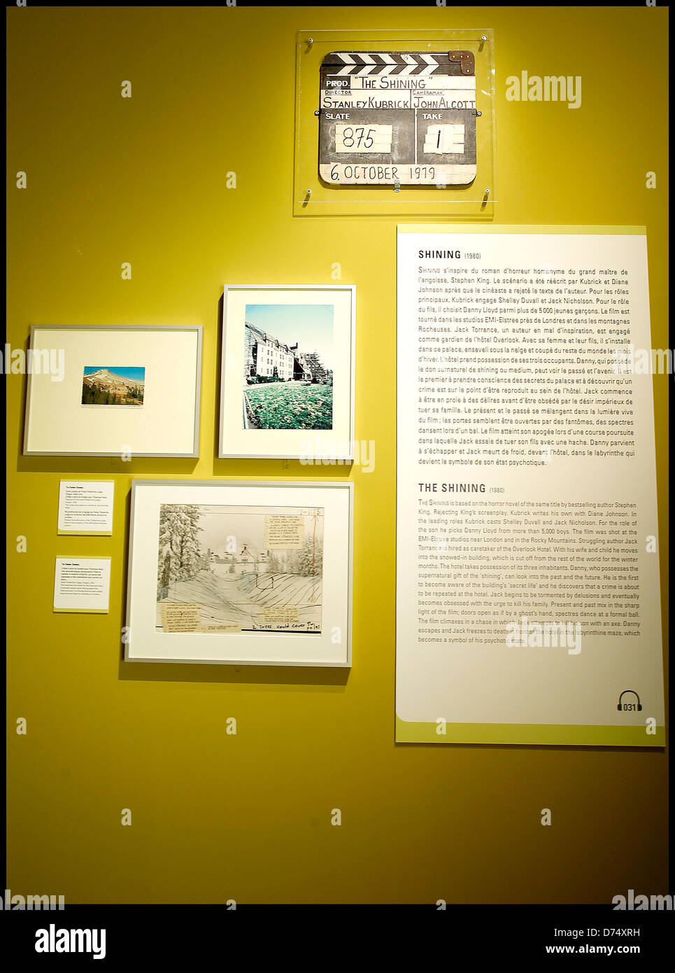 Props from the film 'The Shining' Stanley Kubrick exhibition featuring ...