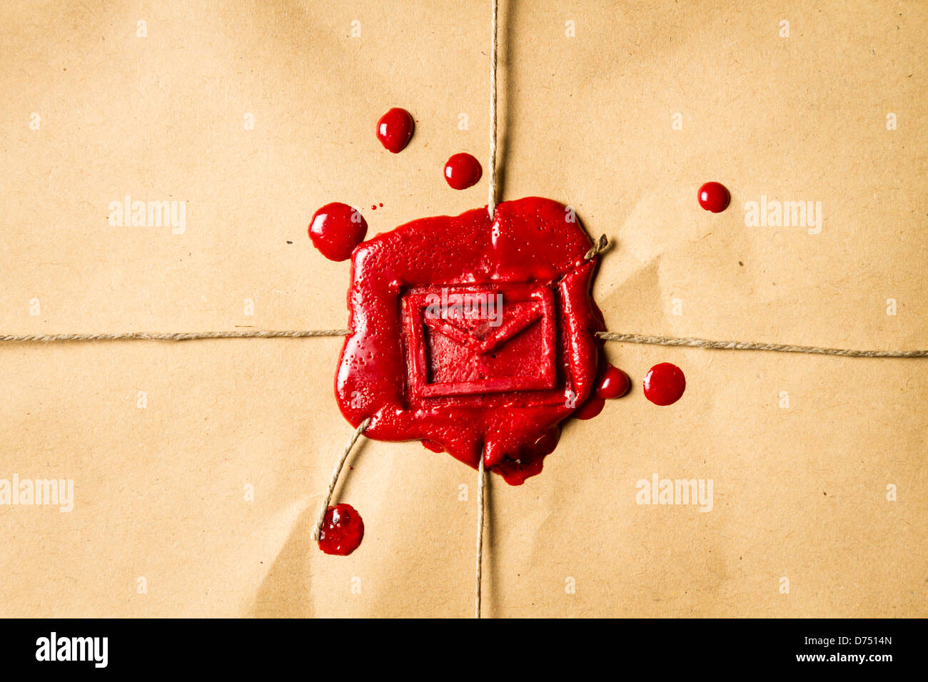 Wax seal on envelope hi-res stock photography and images - Alamy