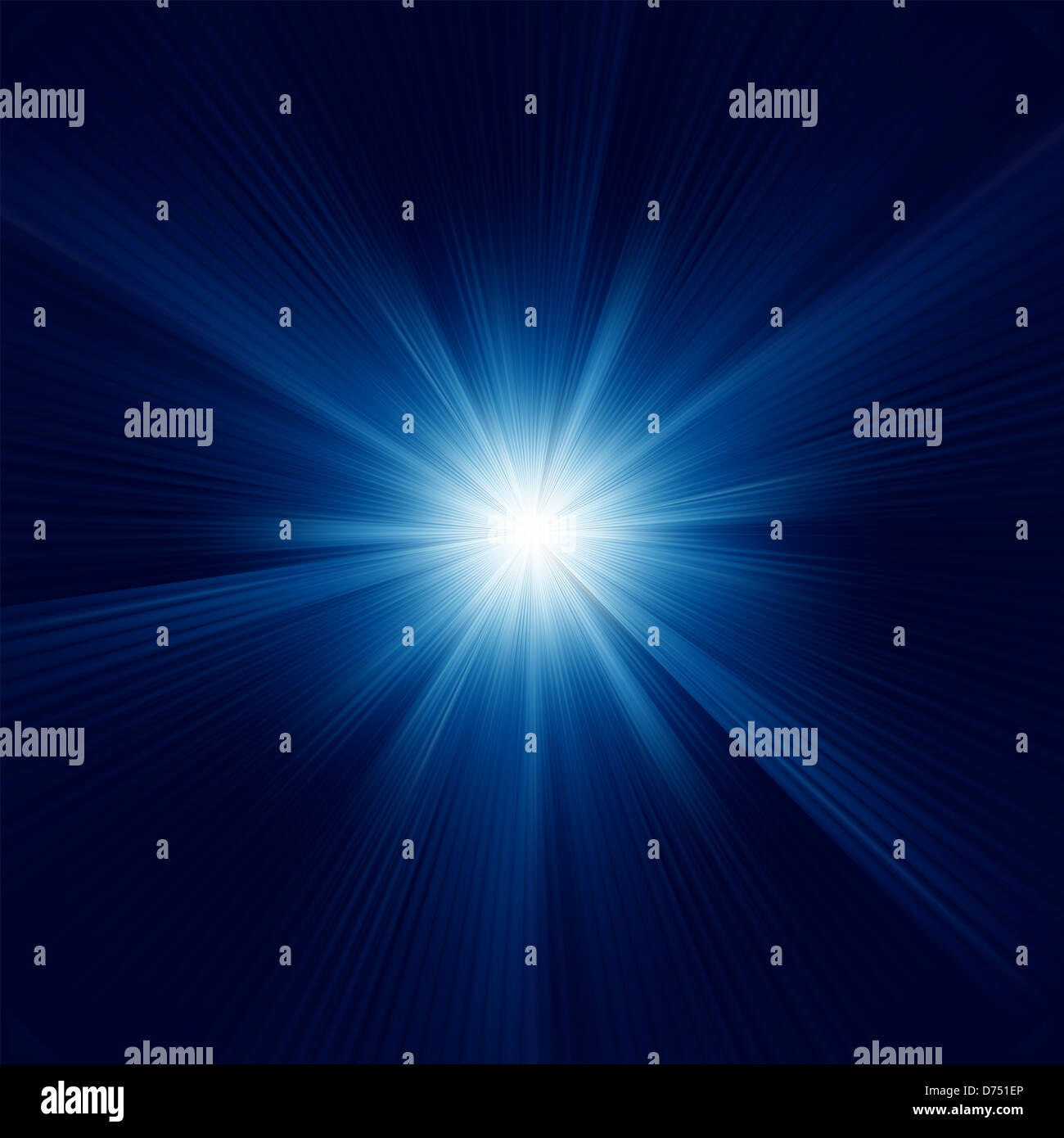 A Blue color design with a burst Stock Photo - Alamy