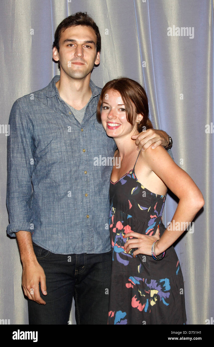 Lucas Kavner And Aubrey Dollar First Day Of Rehearsals For Playwrights Horizons Production Of