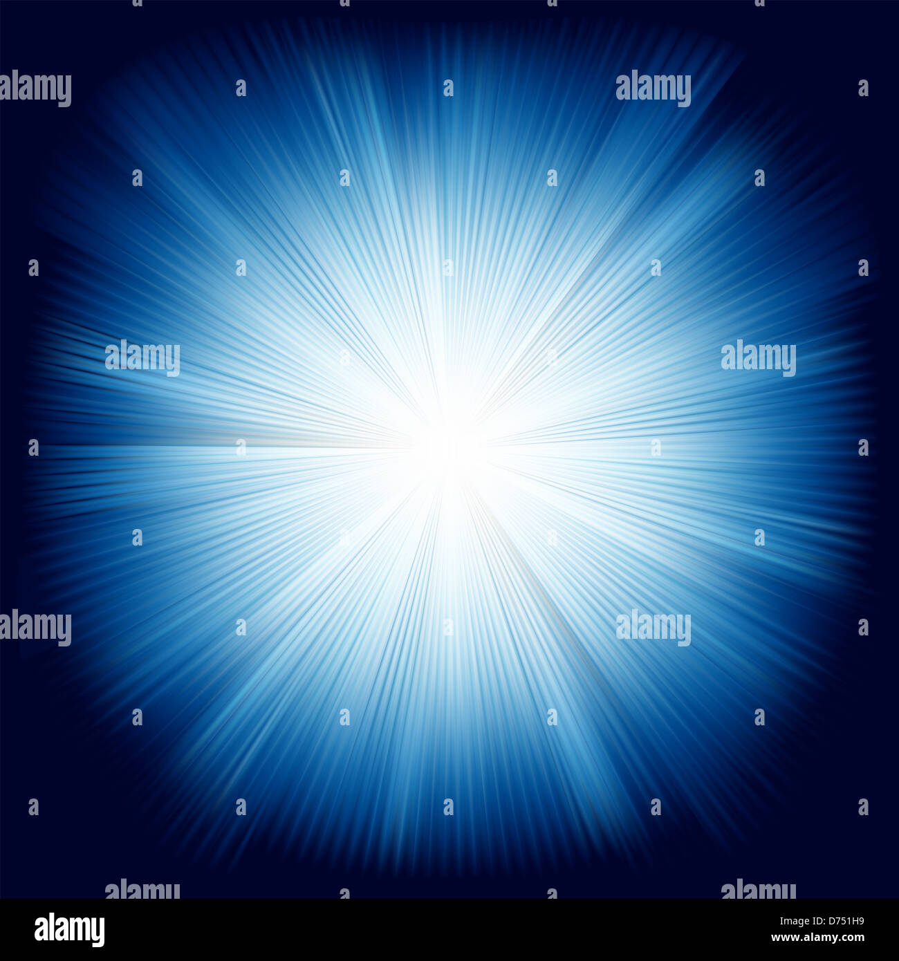 A Blue color design with a burst Stock Photo - Alamy