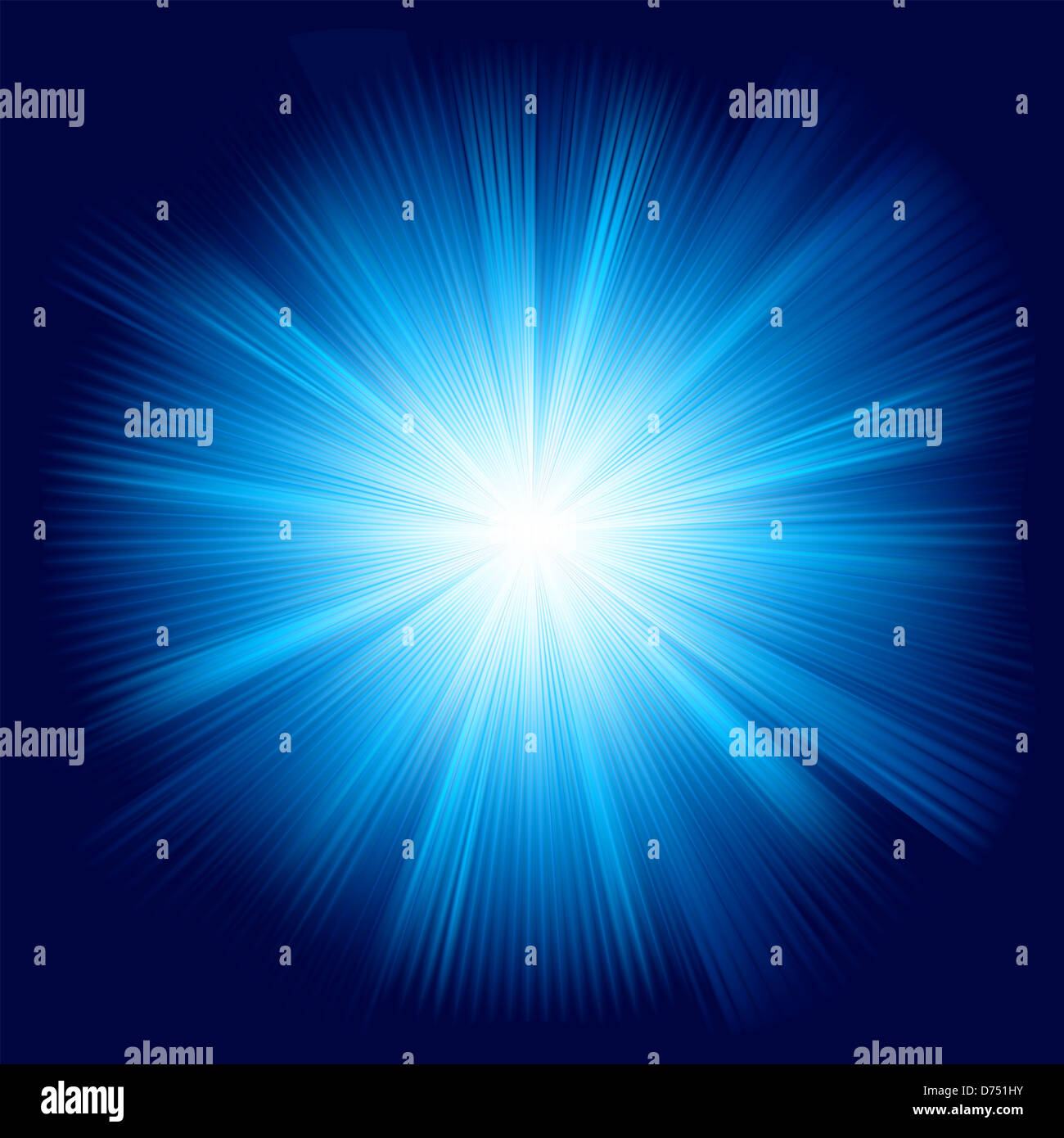 A Blue color design with a burst Stock Photo - Alamy