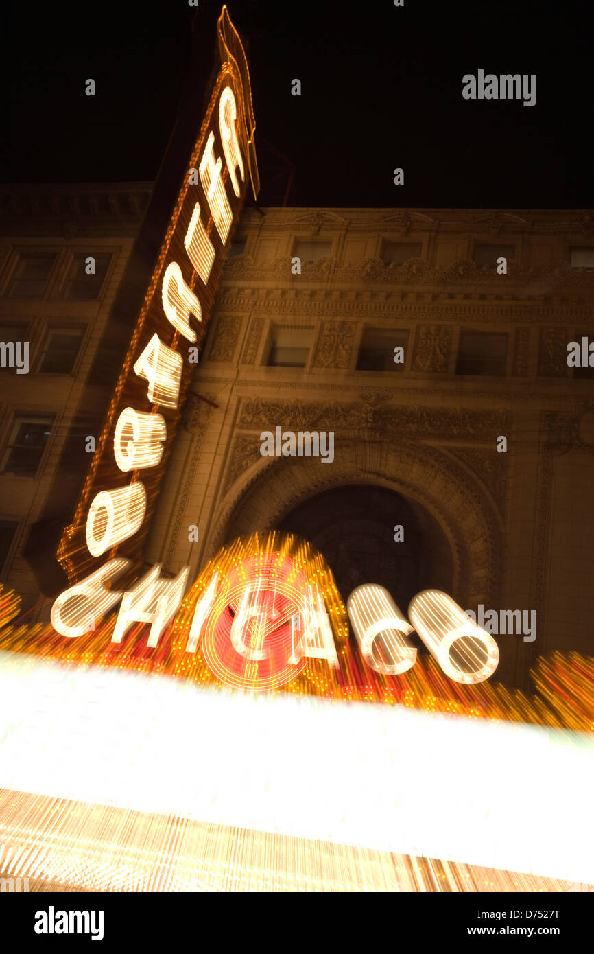 Chicago theater marquee hi-res stock photography and images - Alamy