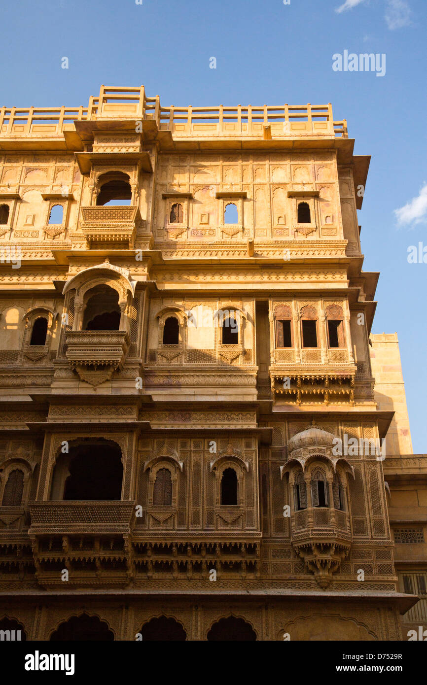 Architectural detail of a fort, Jaisalmer Fort, Jaisalmer, Rajasthan ...
