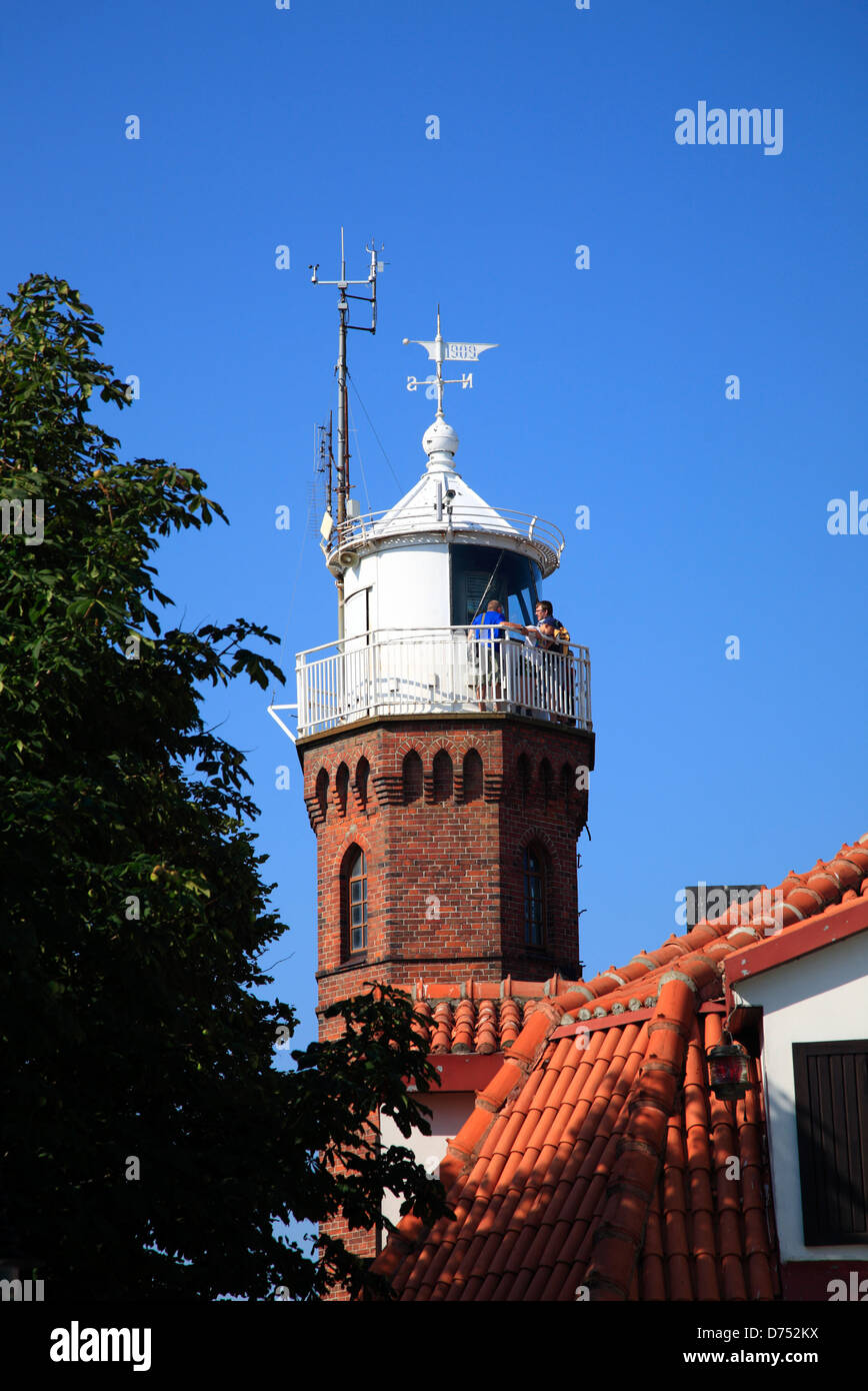 Ustka (Stolpmuende),lighthouse, baltic sea, Pomerania, Poland Stock ...