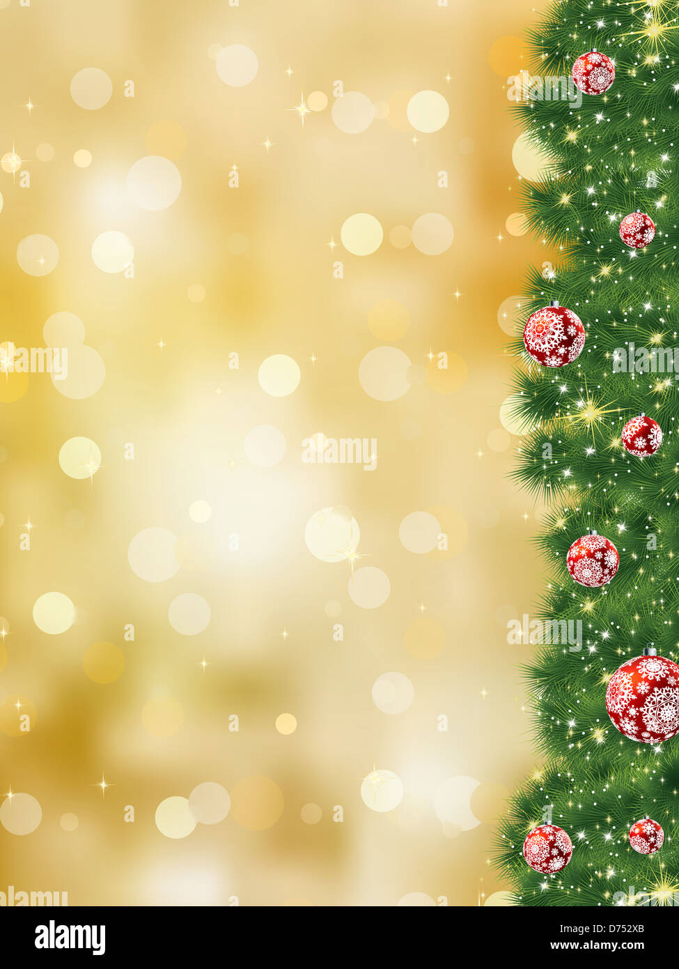 Thank you card a bright christmas background of fur Stock Photo - Alamy