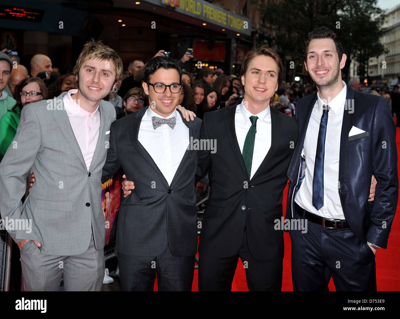 Simon Bird, James Buckley, Blake Harrison, Joe Thomas 'The Inbetweeners ...
