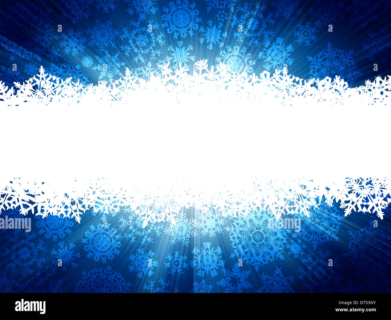 Winter background with many different falling stylish snowflakes Stock ...