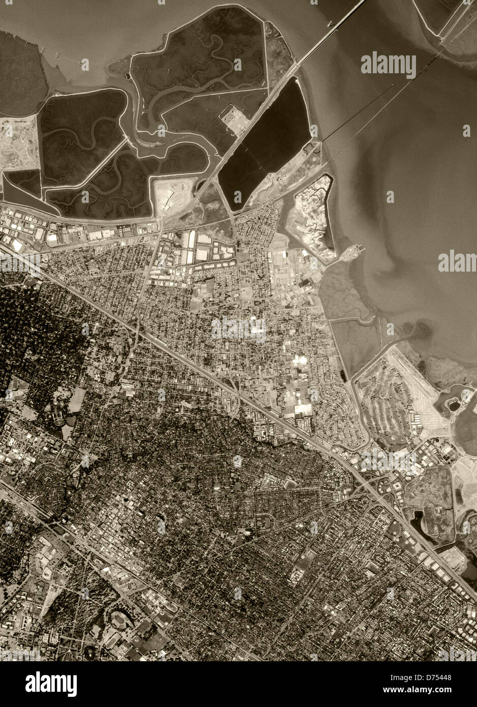 California historical aerial photograph antique historic old vintage ...