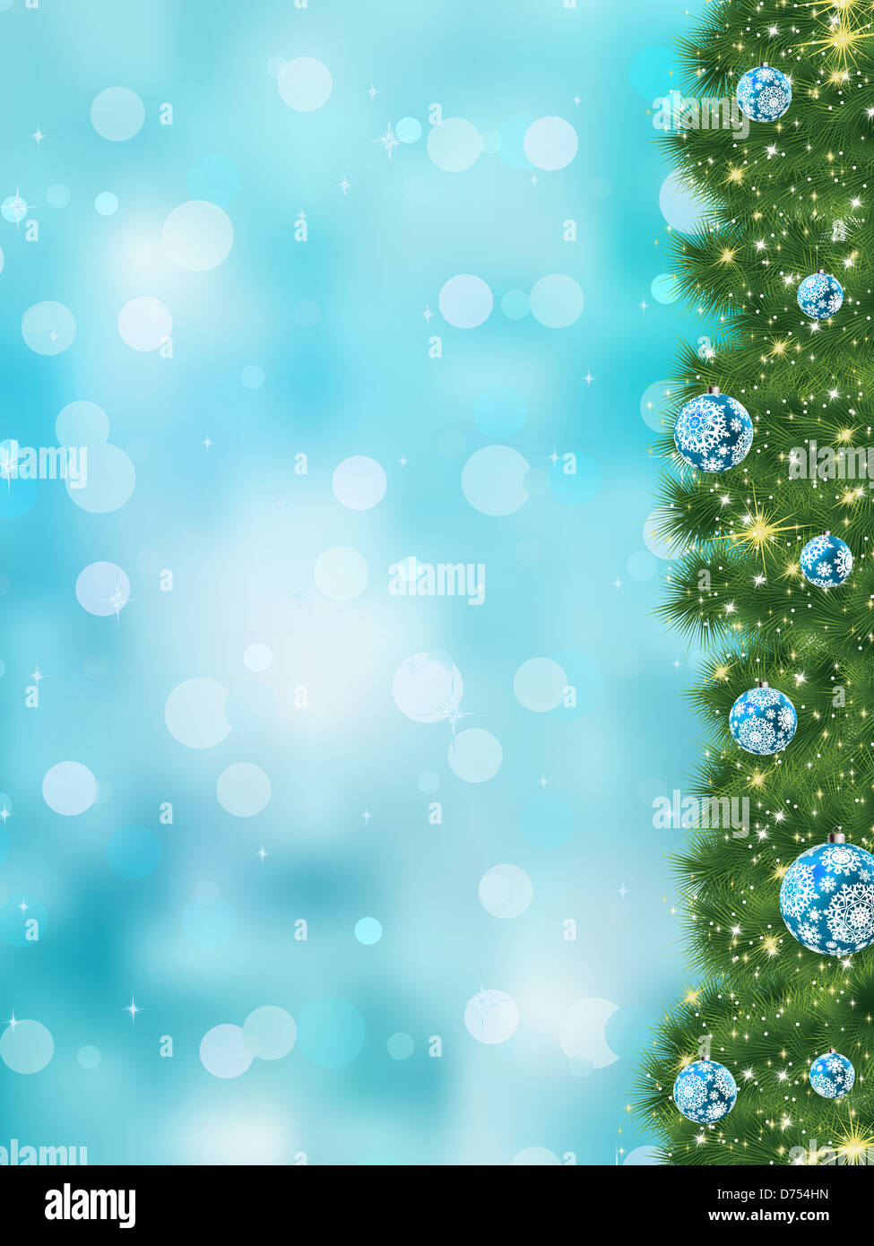 Thank you card a bright christmas background of fur Stock Photo - Alamy